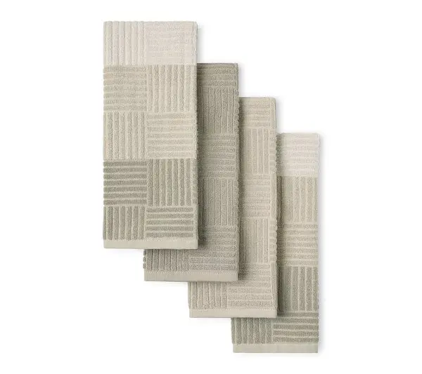 TOWN & COUNTRY Basics Basketweave Kitchen Towel S 4-pack Set