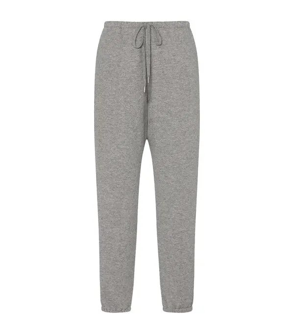 THE ROW Cashmere-cotton Teo Sweatpants - Grey