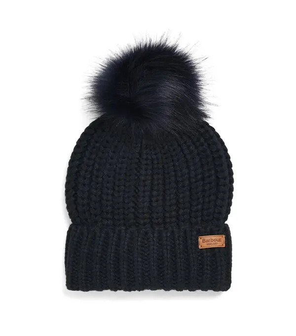 Barbour Pom-pom Beanie - Navy