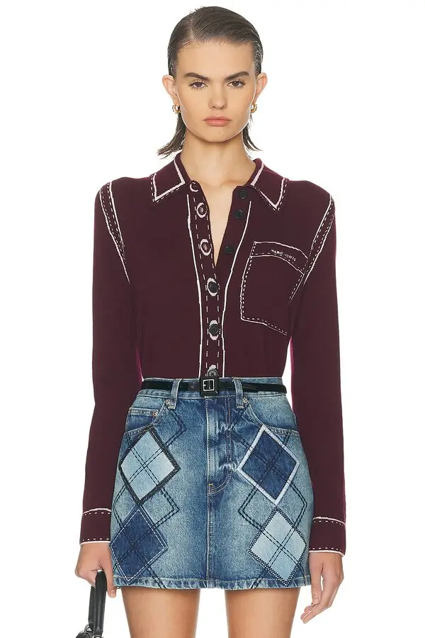 Marc Jacobs Trompe Loeil Button-down Top