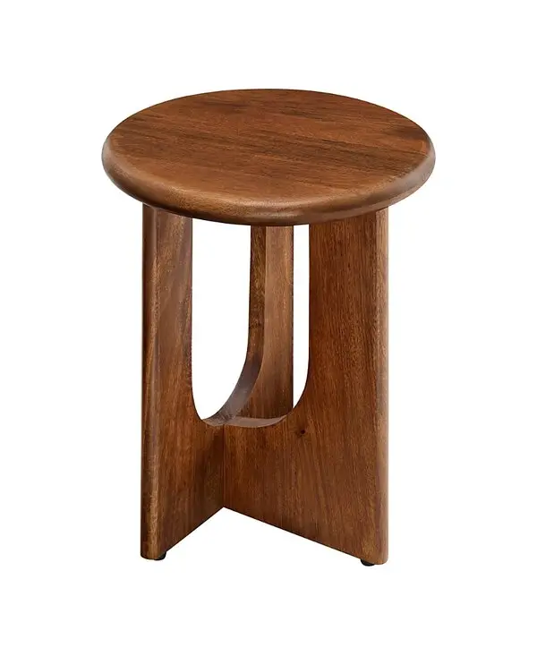 MODWAY Rivian Round Side Table - Walnut
