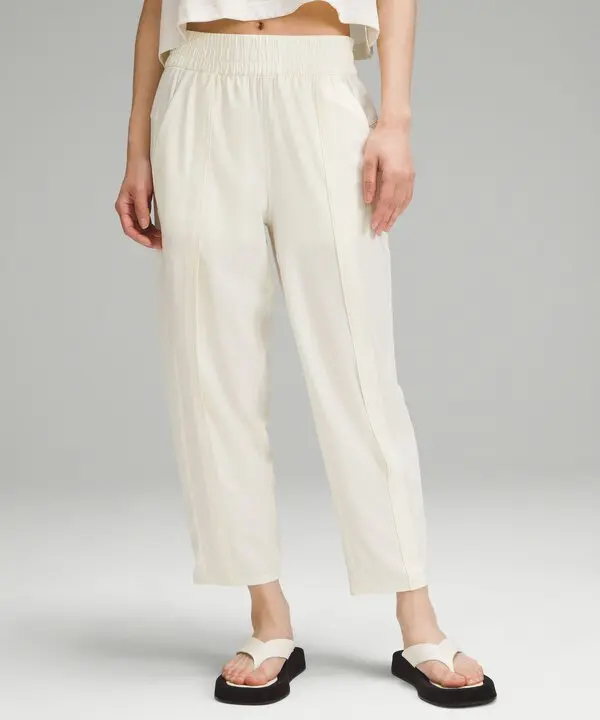 Lululemon Front-pleat Tapered Cropped Pants - Sundance
