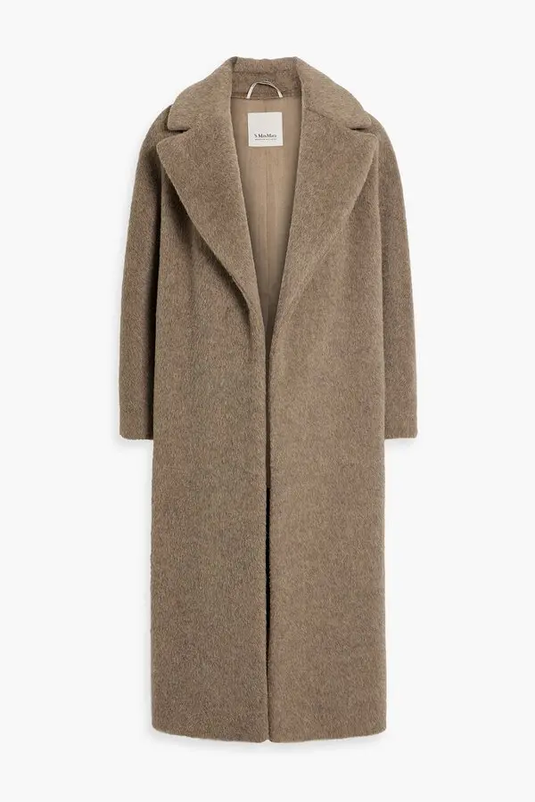 Max Mara Zucchero Brushed Wool-blend Coat