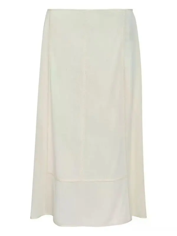 JIL SANDER Crepe Fluid Midi Skirt