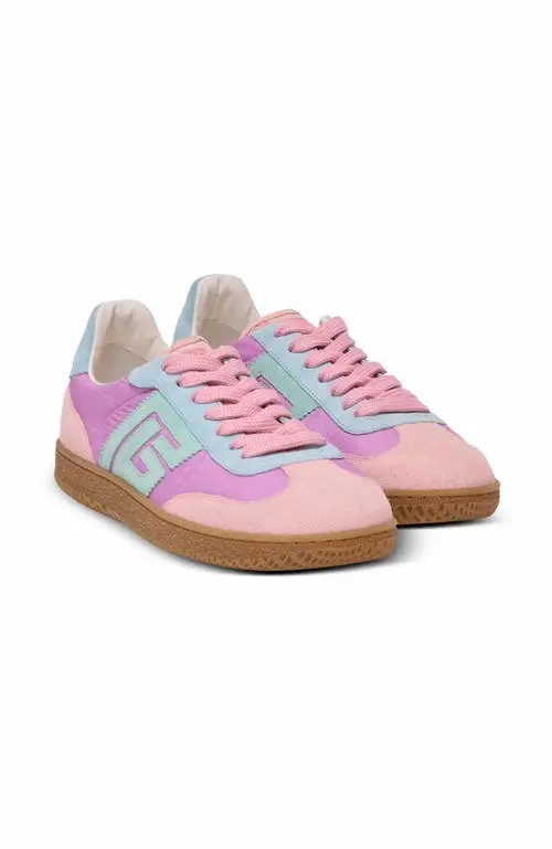 Balmain Swan Suede And Nylon Trainers