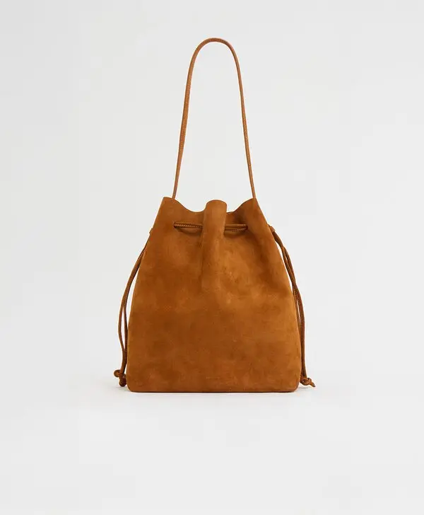 MANSUR GAVRIEL Drawstring Cabas - Saddle Suede