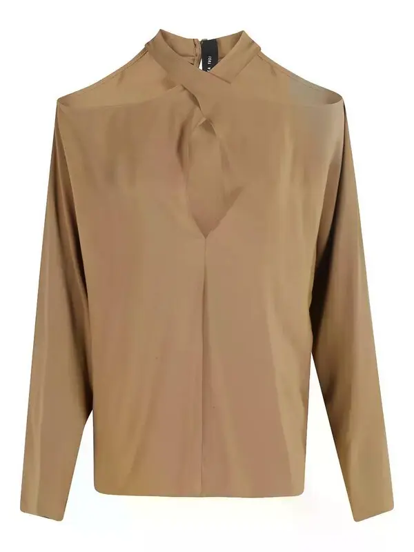 Federica Tosi Keyhole-neckline Blouse - Brown