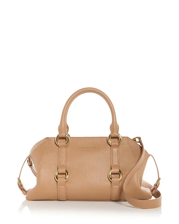 Alexander McQueen Farringdon Small Top Handle Bag - Nude/black