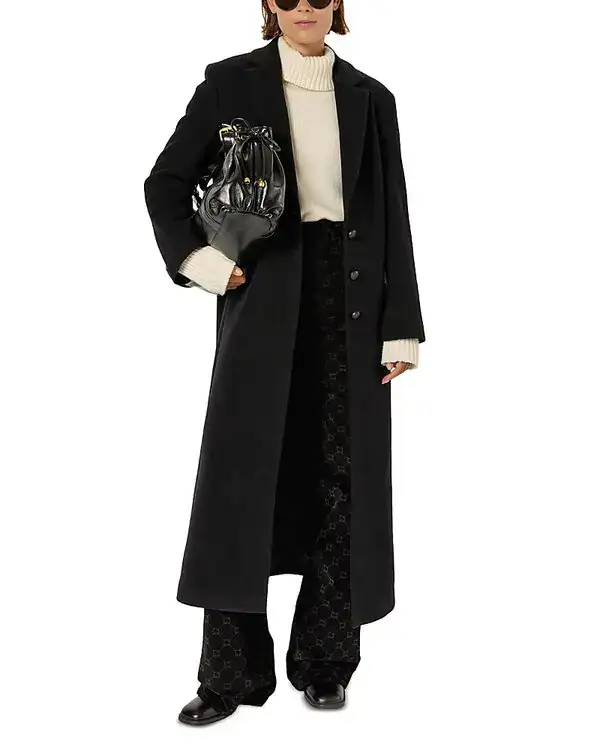 Gerard Darel Meli Coat Black Editorialist