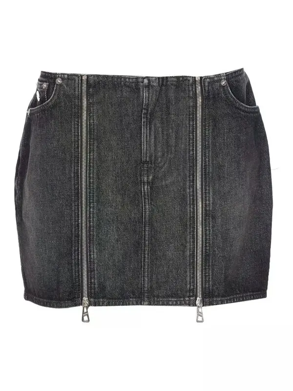 Jean Paul Gaultier Zip-front Mini Skirt - Grey