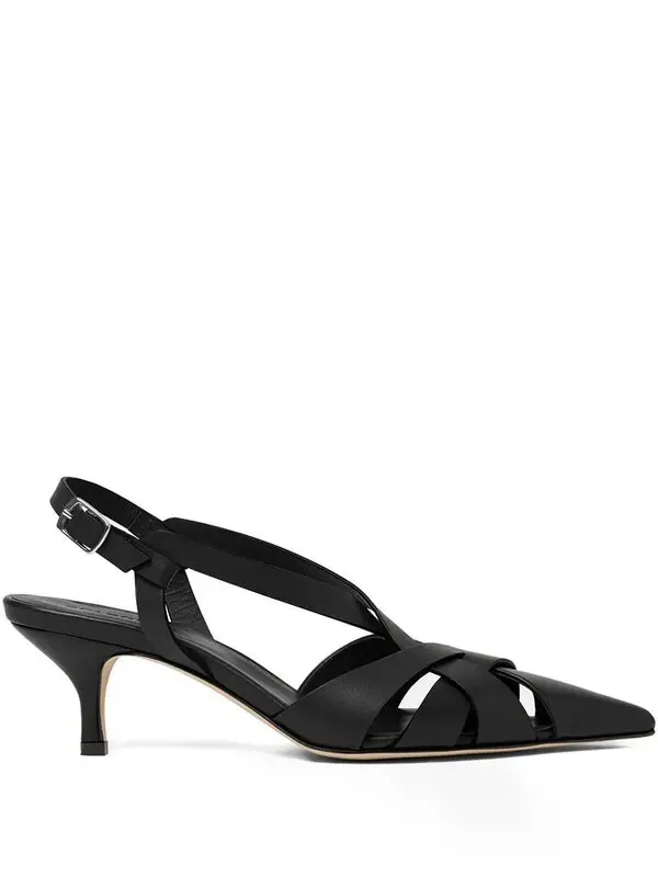 SCAROSSO Slingback Pointed-toe Pumps