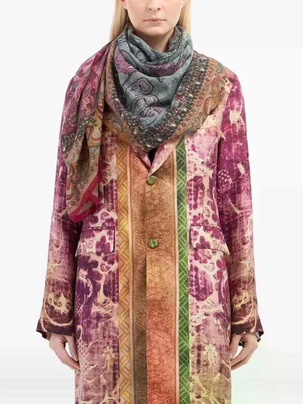 PIERRE-LOUIS MASCIA Floral-pattern Scarf
