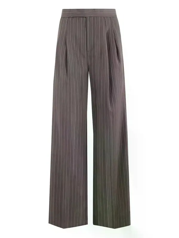 ISABELLE BLANCHE Striped Straight-leg Trousers