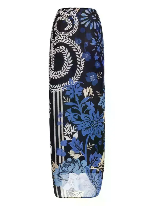 Agua Bendita Marine Floral-print Sarong - Multicolor