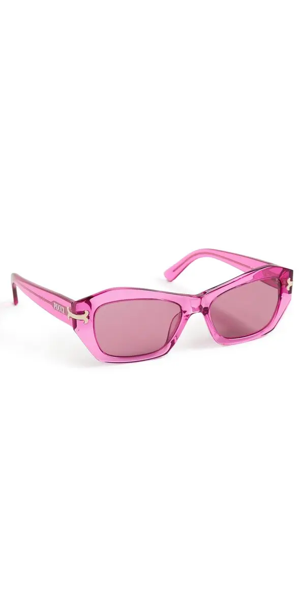 Emilio Pucci Geometric Rectangle Sunglasses