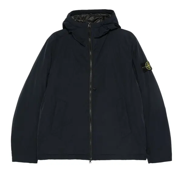 Stone Island Polyester Micro Twill Padded Hooded Jacket