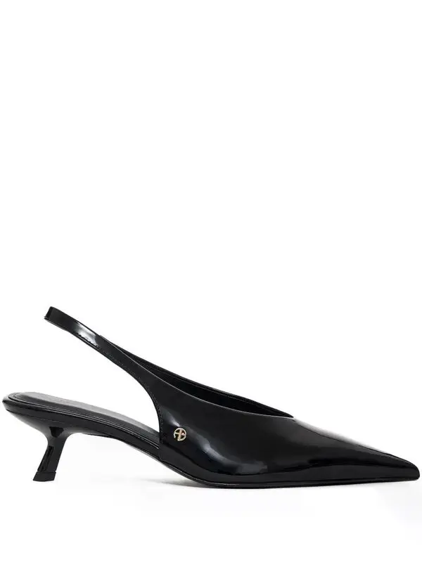 ANINE BING 50mm Hilda Slingback Pointed-toe Pumps