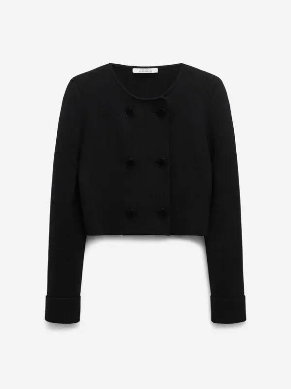 Dorothee Schumacher Wool Knit Jacket - Black