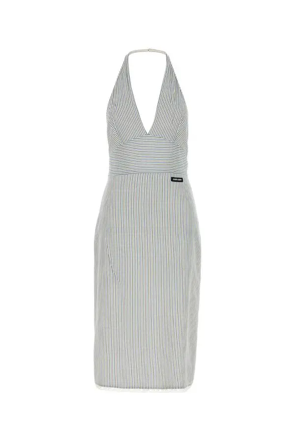 Miu Miu Printed Silk Dress