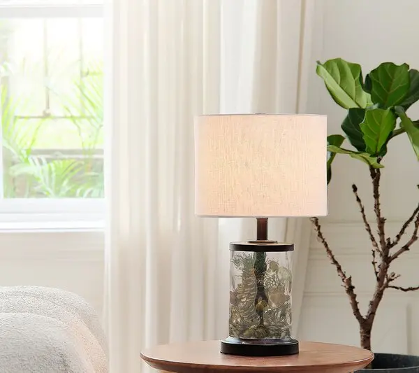 GLOBE ELECTRIC 20' Fillable Watered Glass Table Lamp