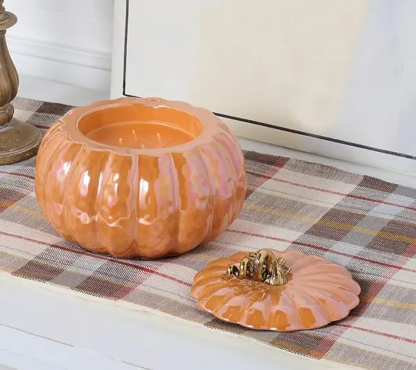 HOMEWORX BY SLATKIN + CO. As Is 14oz Heirloom Shimmer Pumpkin