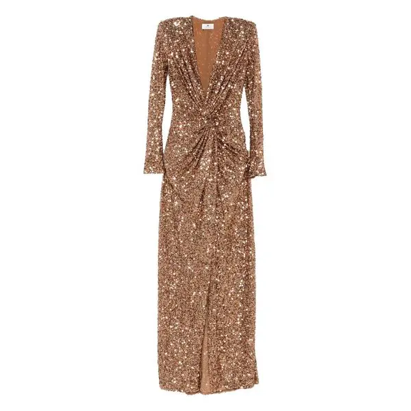 Elisabetta Franchi Maxi Dress - Brown