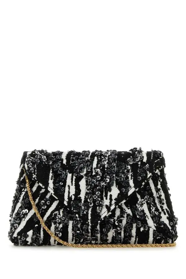 Dries Van Noten Embroidered Fabric Clutch