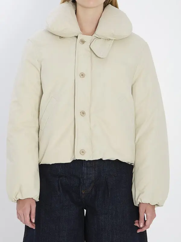 LEMAIRE Short Puffer Jacket - White