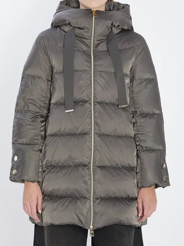 Herno Quilted Down A-shape Puffer Jacket - Grey
