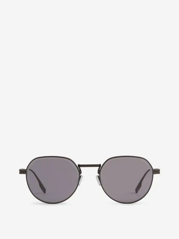 Zegna Round Frame Sunglasses - Grey