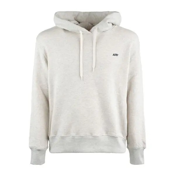 AUTRY Hooded Sweatshirt With Embroidered Logo - Gray