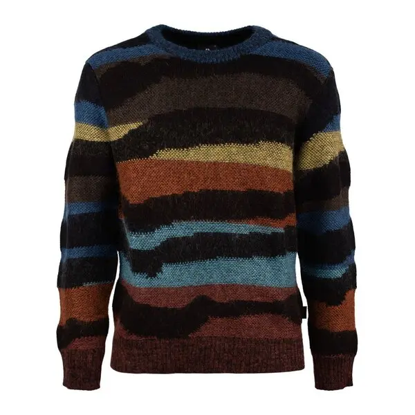 Paul Smith Multi-wave Stripe Cotton-mohair Sweater