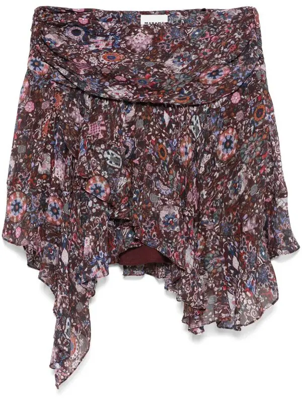 Isabel Marant Berenicia Printed Mini Skirt - Multicolor