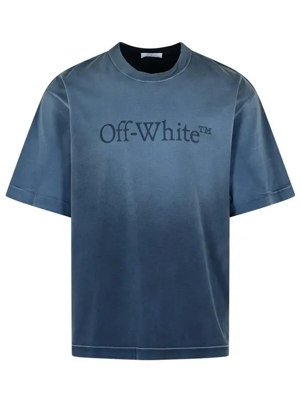 Off-White Laundry Skate' Light Cotton T-shirt - Blue