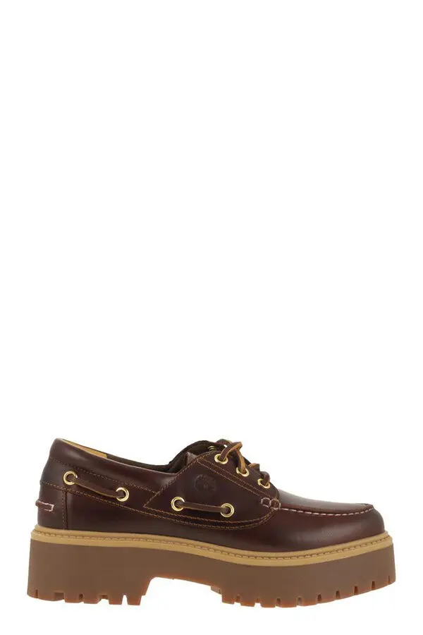 Timberland Stone Street Platform Boat Shoe - Brown