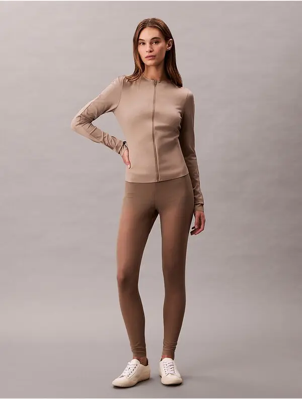 Calvin Klein Invisibles Mesh High Waist Leggings - Captivating Tan