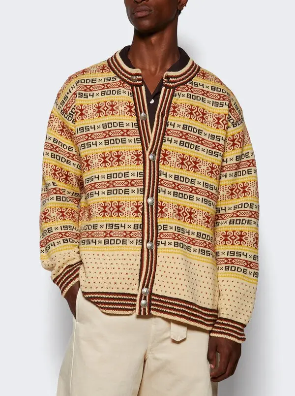 BODE Marzipan Wool Cardigan - Multi