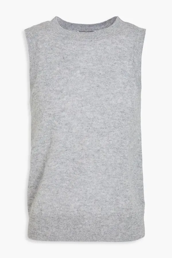 Veronica Beard Jerrel Cashmere Tank - Gray