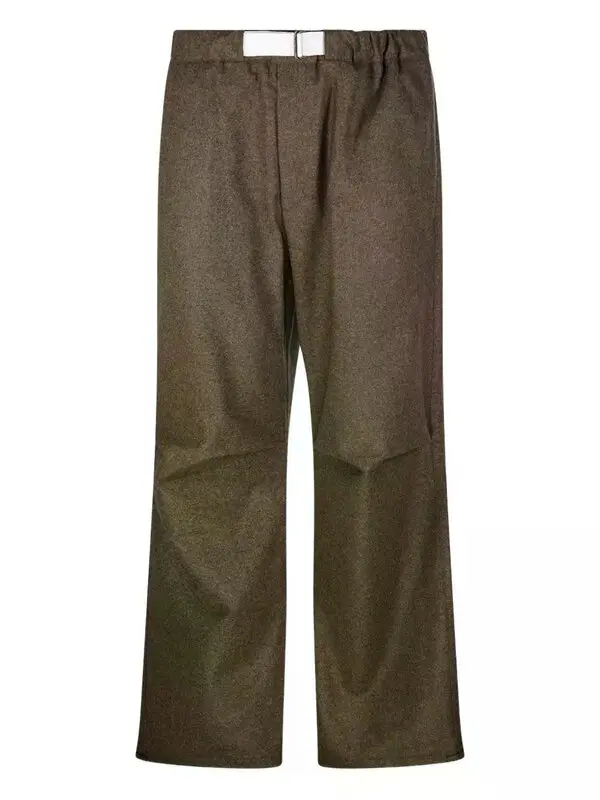 DARKPARK Elastic-waistband Belted Trousers