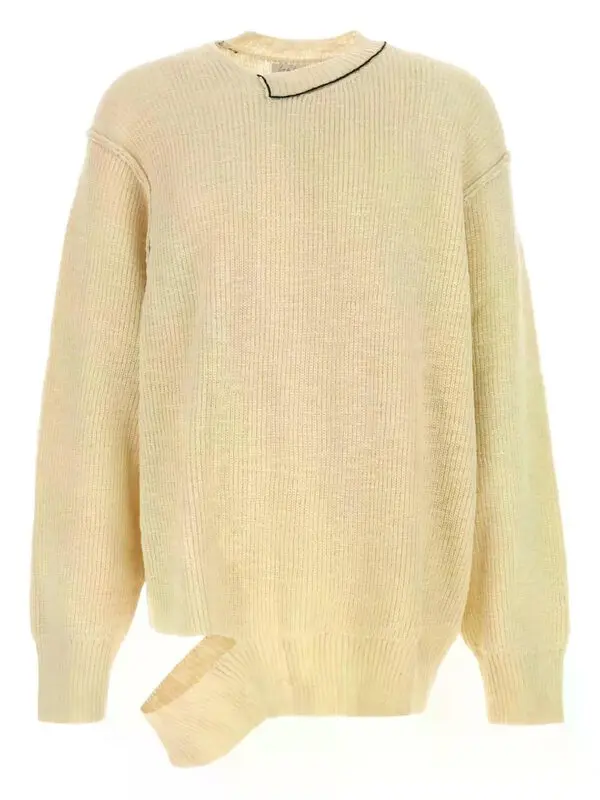 Yohji Yamamoto Asymmetrical Wool Sweater