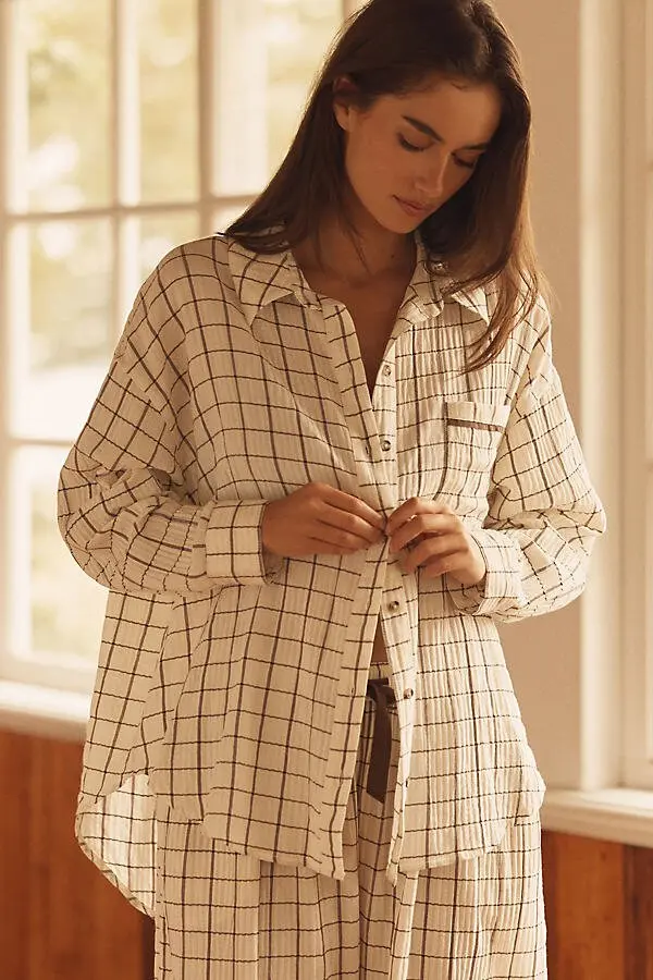 LYREBIRD Oversized Pleated Buttondown Shirt
