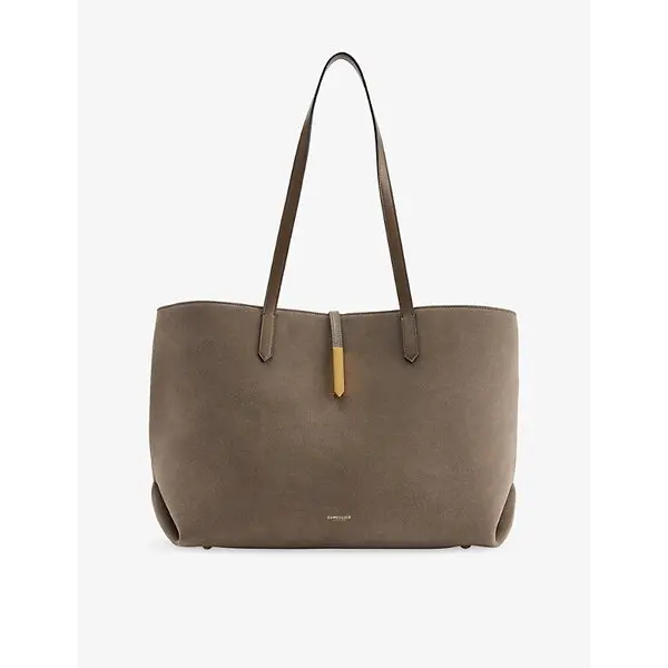 DEMELLIER The Tokyo Suede Tote Bag - Deep Olive