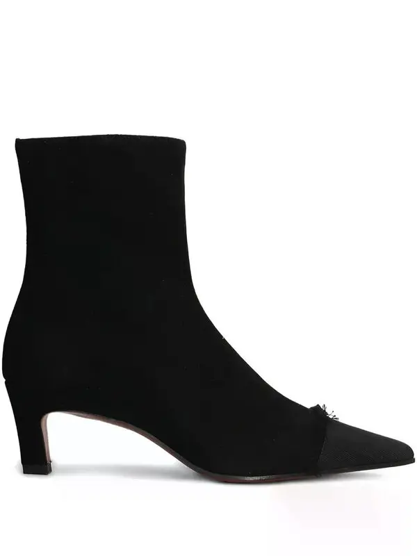 Roberto Festa 50mm Evari Frayed Pointed-toe Boots