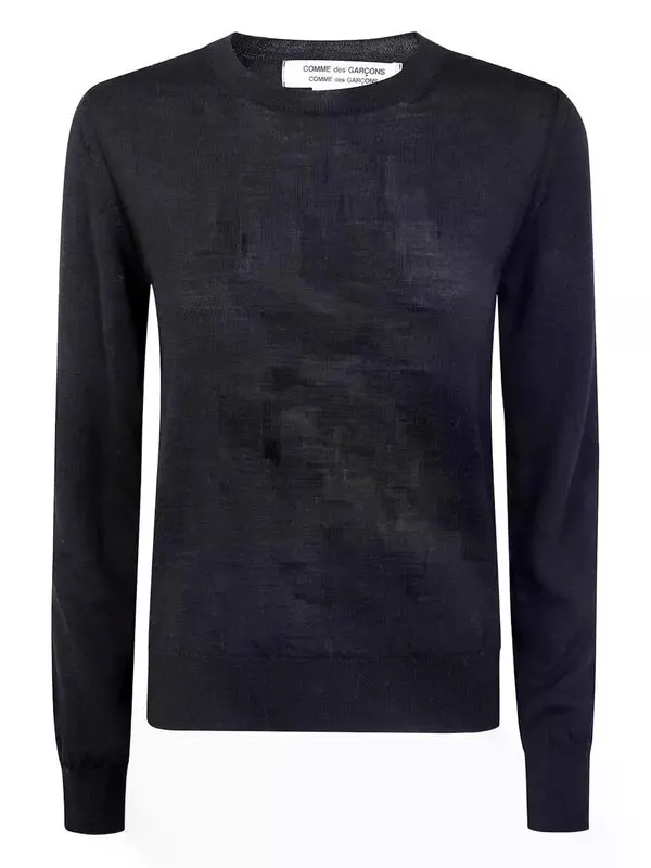 Comme Des Garçons Round-neck Wool Sweater