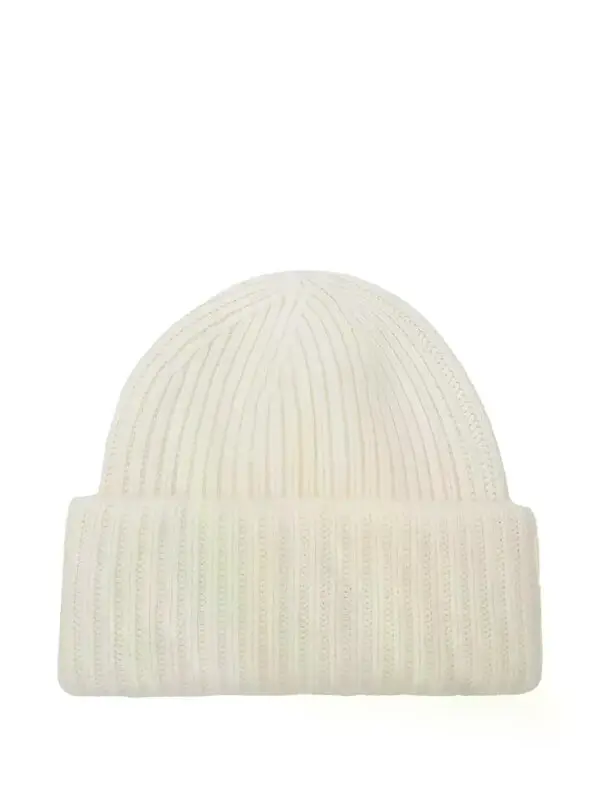 Soft Goat Ribbed Beanie - Neutrals