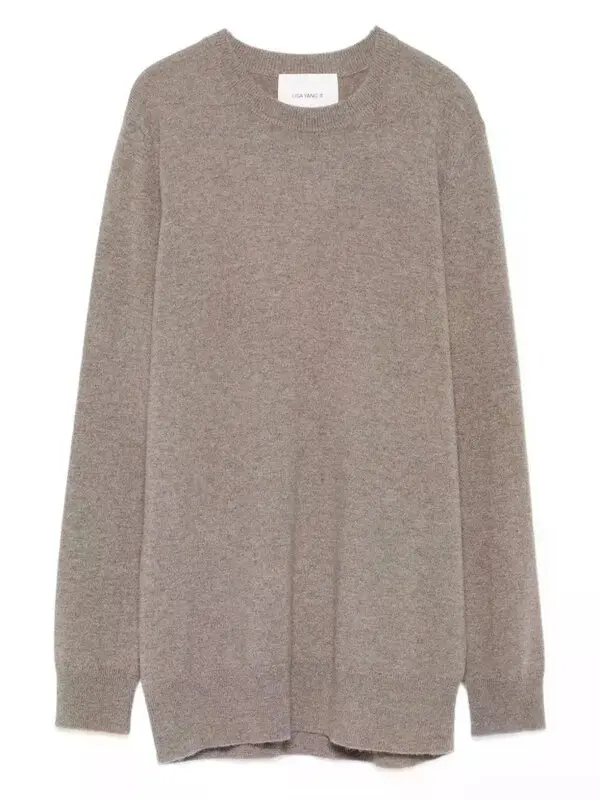 LISA YANG Round-neck Cashmere Sweater - Brown