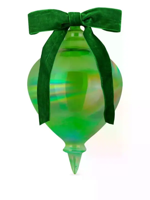 BACI MILANO Iridescent Textured-bow Ornament