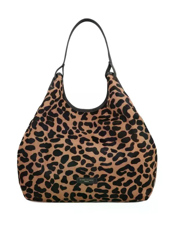 GIANNI CHIARINI Leopard Print Tote Bag