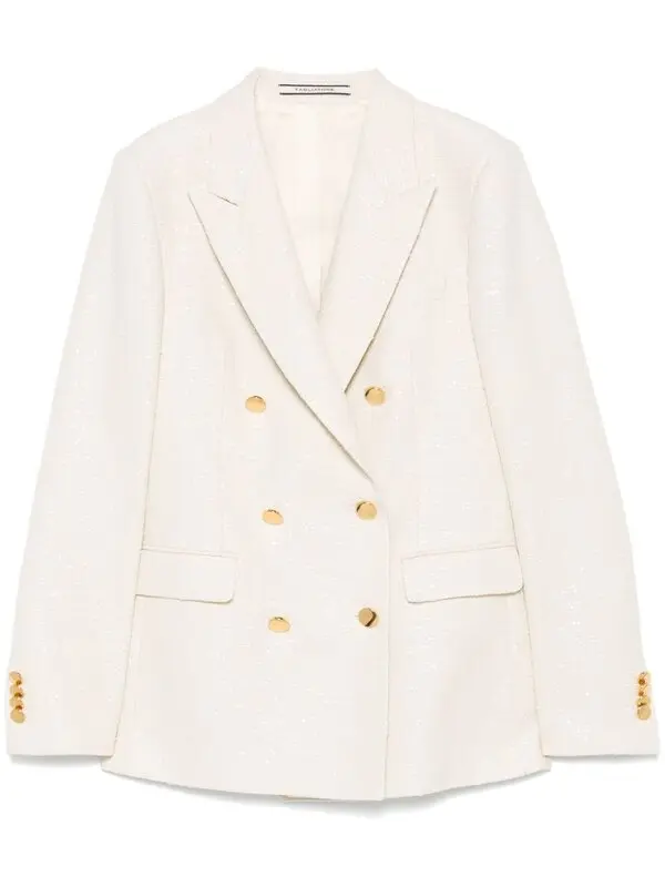 Tagliatore Cotton-blend Double-breasted Jacket - White