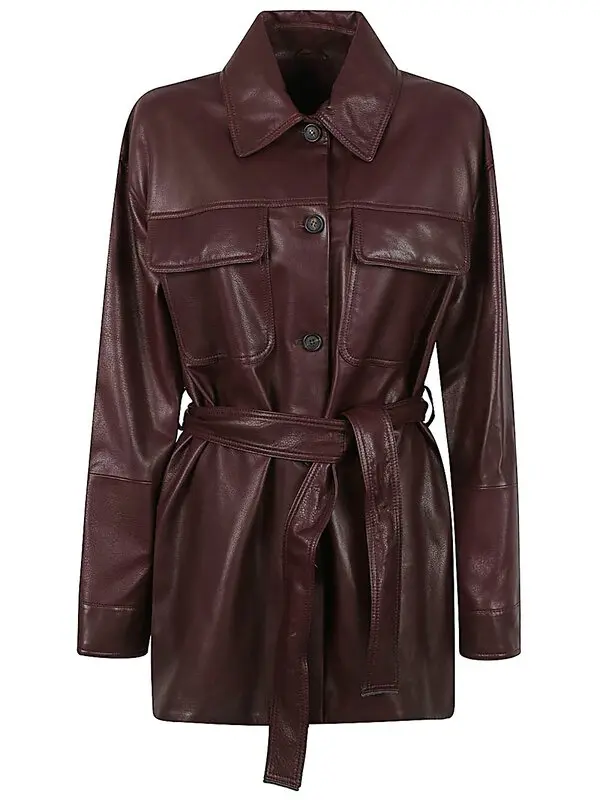 Paul Smith Leather Jacket - Red